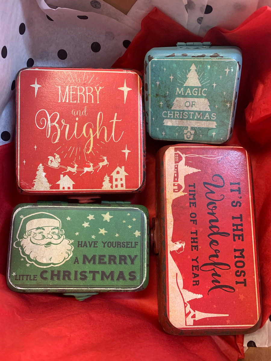 Metal Christmas Boxes Set – Mildred and Mable's